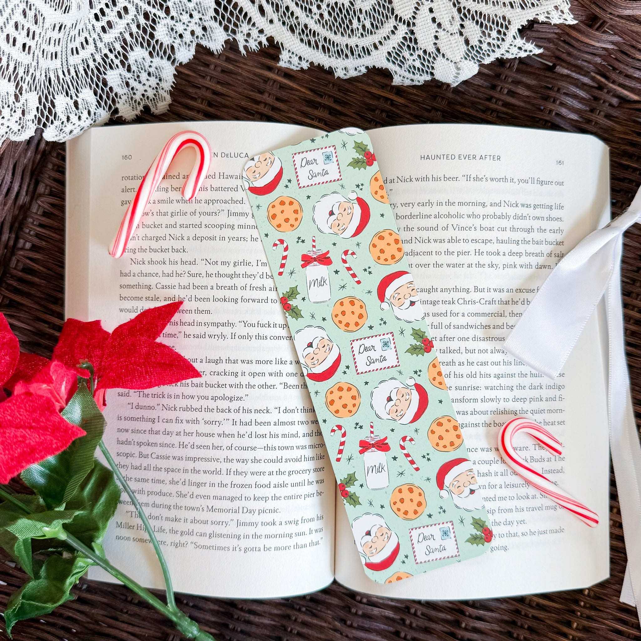 Santa’s Milk & Cookie’s Bookmark – Lady Lair Booktique